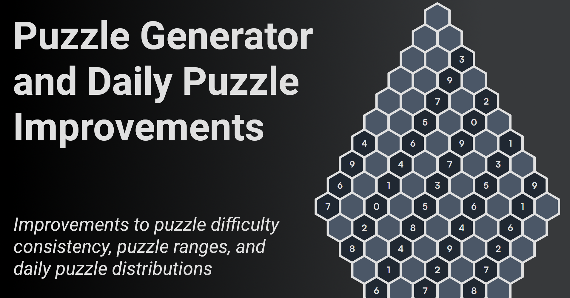 Puzzle Generator and Daily Puzzle Improvements